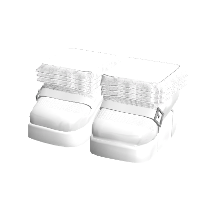 white preppy cute doll platform shoes