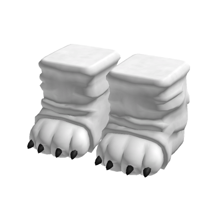 white paws with leg warmers
