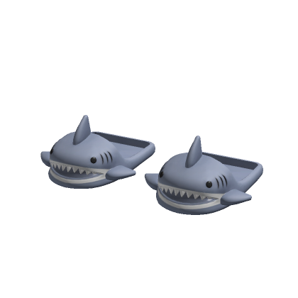 Blue Cute Shark Slippers