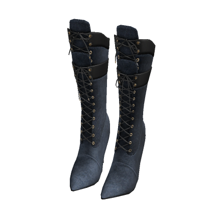 Heeled Timbs - Denim (syaa)
