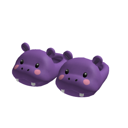 Hippo Plush Slippers