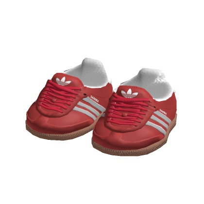 adidas Red Samba Shoes [Blocky]
