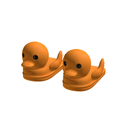Orange Duck Slippers