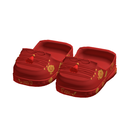 Lucky Red and Gold Chinese Sneakers