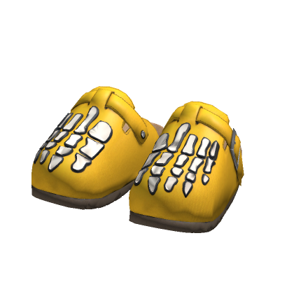courtside - skelly clogs [yellow]