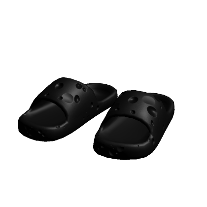 Cheese Slippers (Black)