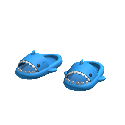 Blue Shark Slippers