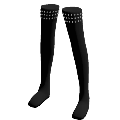 Spiked Emo High Socks