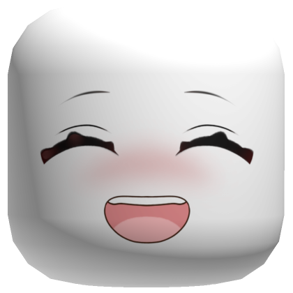 Happy Chibi Face [White] | Roblox Item - Rolimon's
