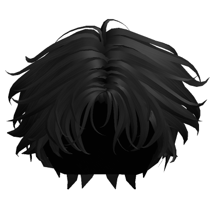 Messy Stylish Middle Part Hair in Black | Roblox Item - Rolimon's