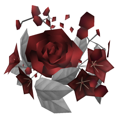 Red Silver Flower Headpiece | Roblox Item - Rolimon's
