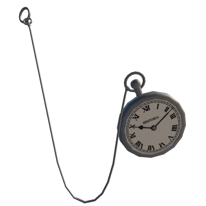 Silver Railroad Pocket Watch [Left] | Roblox Item - Rolimon's