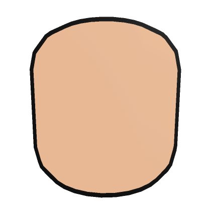 True Anime Shadowless Blank Head [Cartoon Outline] | Roblox Item ...