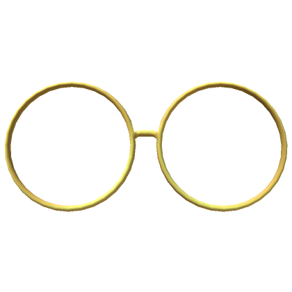 Simple Gold Circle Glasses | Roblox Item - Rolimon's