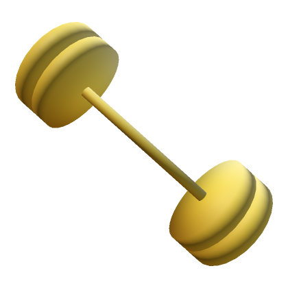 Giant Gold Dumbbell | Roblox Item - Rolimon's