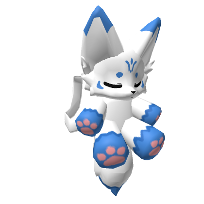 Blue Kemono Kitsune Backpack | Roblox Item - Rolimon's