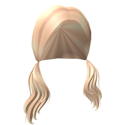 Cute Blonde Flowy Messy Pigtails | Roblox Item - Rolimon's