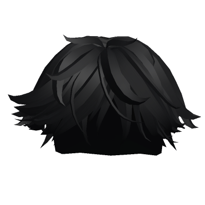Messy Boy Middle Part in Black | Roblox Item - Rolimon's