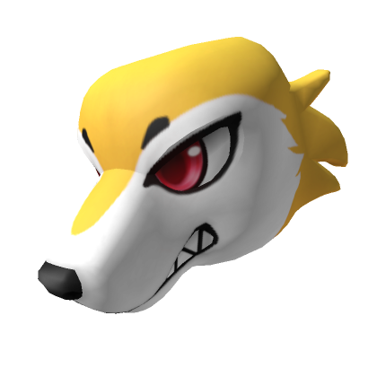 Yellow Feral Fox Head | Roblox Item - Rolimon's