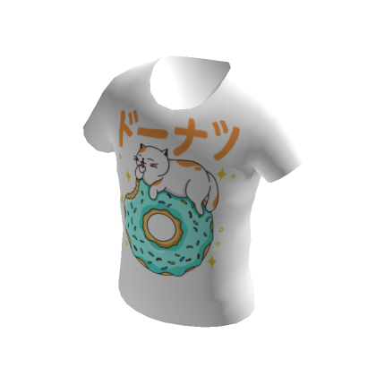 Threadless Kawaii Cat Donut T-Shirt | Roblox Item - Rolimon's