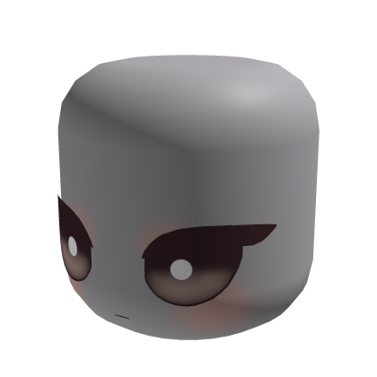 Animated Calm Chibi Brown Eyes Face - Roblox