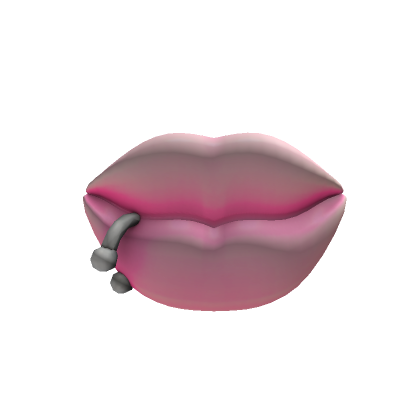 Shiny Pink Lips with Piercing (3.0) | Roblox Item - Rolimon's
