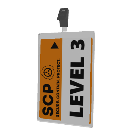 LEVEL 3 scp card | Roblox Item - Rolimon's