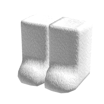 Y2K White Fuzzy Boots | Roblox Item - Rolimon's