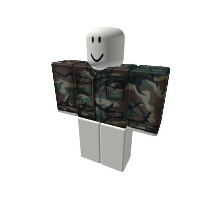 Darker Military Woodland Camo Shirt - Roblox