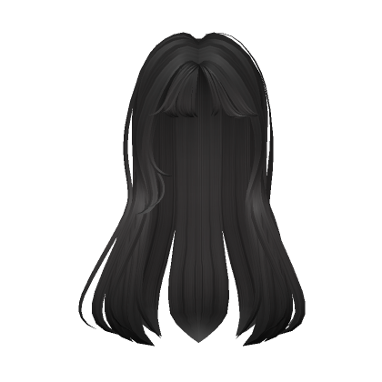 black wispy flared long hair | Roblox Item - Rolimon's