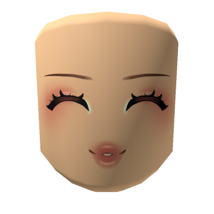 Happy Cute Girl Face Mask Light | Roblox Item - Rolimon's