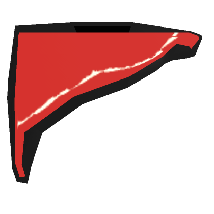 Left Red Cartoony Cloak | Roblox Item - Rolimon's