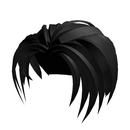 Black Messy Middle Part | Roblox Item - Rolimon's