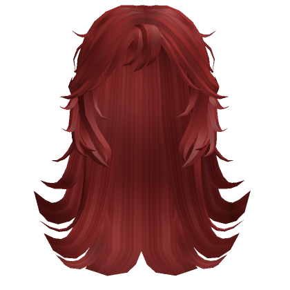 Pixie Rockstar Layered Grunge Hair Y2K Red | Roblox Item - Rolimon's