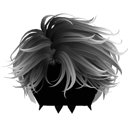 Wavy Side Parted Stylish Hair in Black & White | Roblox Item - Rolimon's