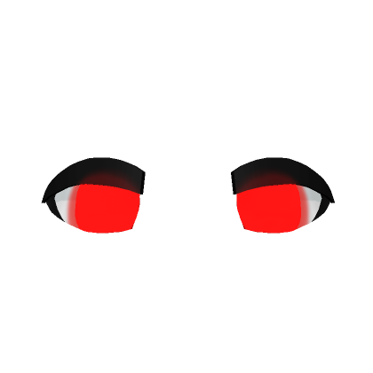 Grand yeux anime rouge brillant - Roblox