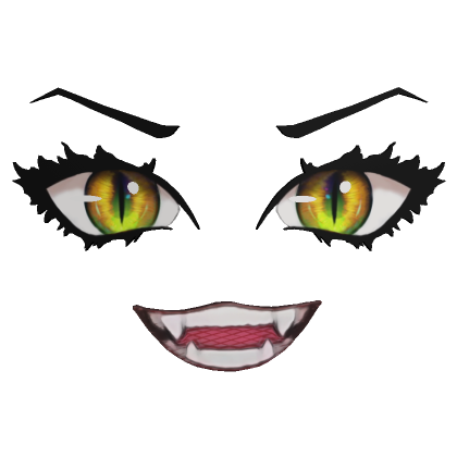 🐲 Fangs Grin Face (3D) 🐲 | Roblox Item - Rolimon's