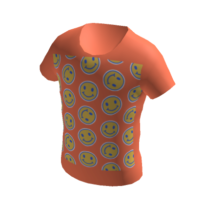 Cute Red Smiley T-Shirt | Roblox Item - Rolimon's