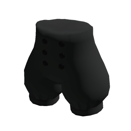 Pantalón Corto Hinchado Negro - Roblox