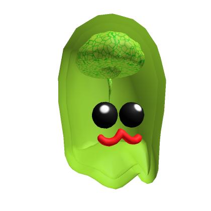 Cute Green Slime Brain Head | Roblox Item - Rolimon's