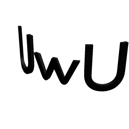 Black 3D UwU Face | Roblox Item - Rolimon's