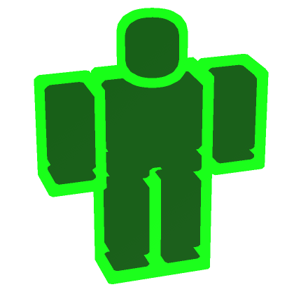 (1.0) Neon Lime Full-Body Outline Aura Green | Roblox Item - Rolimon's