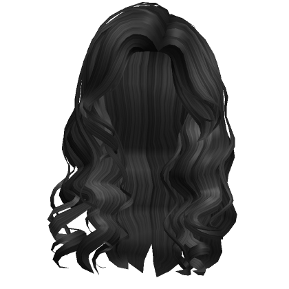 Curly Hair with Volume in Black | Roblox Item - Rolimon's