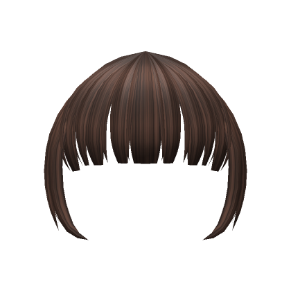 Cute Full Bangs (Brown) | Roblox Item - Rolimon's