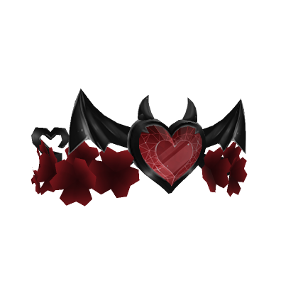 Crown Of Fallen Hearts [Black Red] SALE | Roblox Item - Rolimon's