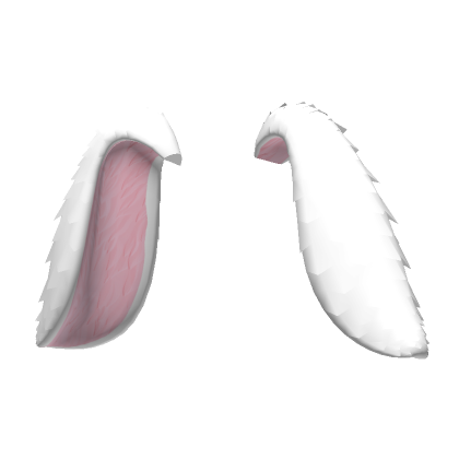 Kawaii Droopy Bunny Ears (White) | Roblox Item - Rolimon's