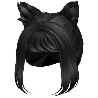 Black Cat Girl Hair | Roblox Item - Rolimon's