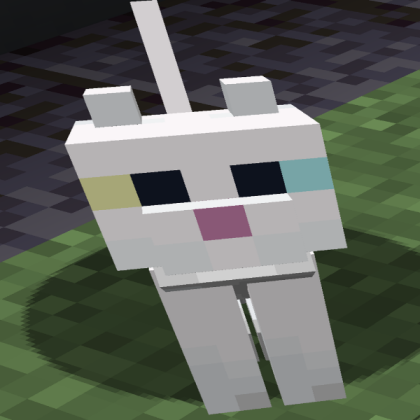 Minecraft white cat