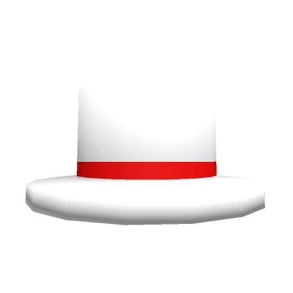 White Red Streaked Top Hat | Roblox Item - Rolimon's
