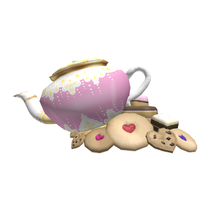 Tea Party Hat - Pink & Gold | Roblox Item - Rolimon's
